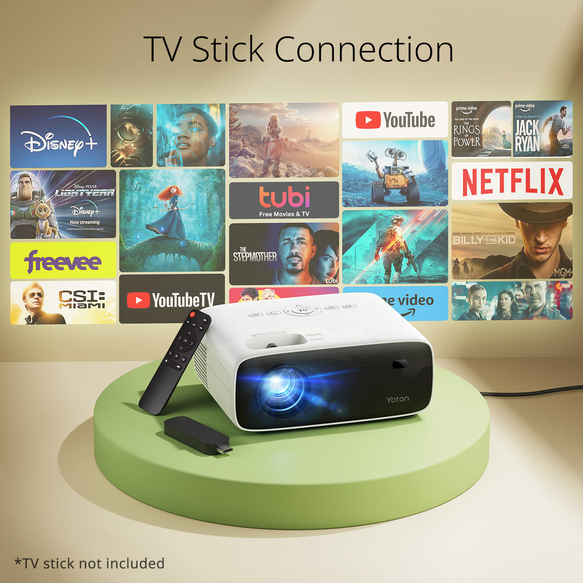 YOTON Y6 Mini Projector Home Cinema Multimedia